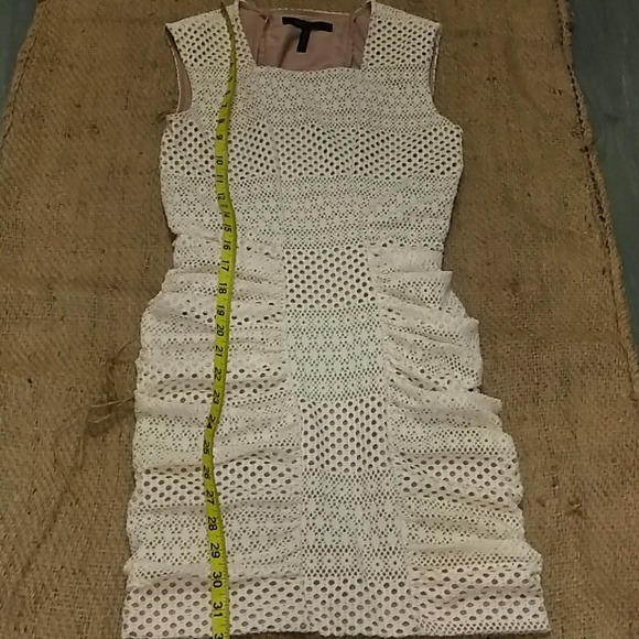 BCBGMaxAzria | Dresses | Bcbgmaxzaria Renne Ivory Size Xs Rn8734 Sheath ...